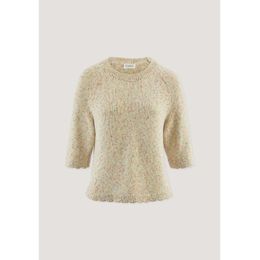 hessnatur Strick Pullover Relaxed aus reiner Bio-Baumwolle in cocos | Gr.: M