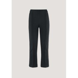 hessnatur Jersey Hose Culotte Slim Leg aus Bio-Baumwolle in schwarz | Gr.: 44