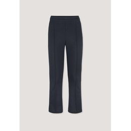 hessnatur Jersey Hose Culotte Slim Leg aus Bio-Baumwolle in marine | Gr.: 38