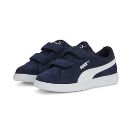 Sneaker Puma "SMASH 3.0 SD V PS", Damen, Gr. 34, Puma navy, Puma wei&szlig;, Leder, Synthetik, Schuhe Sneaker