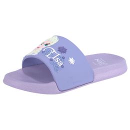 Badesandale Disney "Frozen", Kinder, Gr. 24, lila, Synthetik, Schuhe Badelatschen Pantolette, Badelatschen