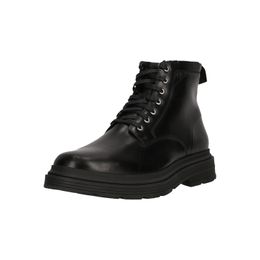 Stiefelette Clarks "Badbury High Waterproof", Herren, Gr. 46, schwarz, Leder, Schuhe Stiefelette, im wasserdichten Design