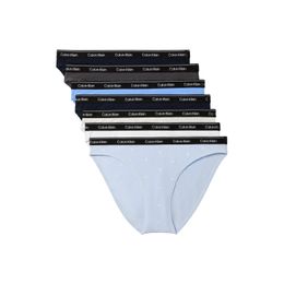 Bikinislip "BIKINI 7PK", Damen, Gr. S (36), shrln, shrln, sngstrs brzybl, snwhthr,, Jersey, Obermaterial: 90% Baumwolle, 10% Elasthan, Calvin Klein Underwear, unifarben, k&ouml;rpernah, Unterhosen, K&ouml;rpernahe Passform mit elastischem Bund