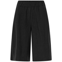 Knowledge Cotton Apparel Damen-Bermudahose Leinen L Schwarz
