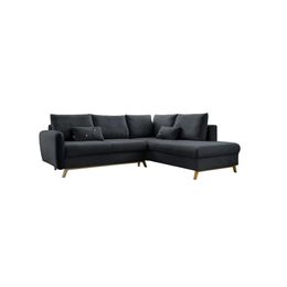 Miuform Ecksofa mit Schlaffuntkion Scandic Lagom grau Ma&szlig;e (cm): B: 242 H: 90 &raquo; H&ouml;ffner