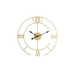 H&ouml;ffner Wanduhr gold Metall Ma&szlig;e (cm): B: 60 H: 60 T: 3.5 &raquo; H&ouml;ffner