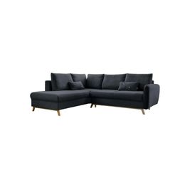 Miuform Ecksofa mit Schlaffuntkion Scandic Lagom grau Ma&szlig;e (cm): B: 242 H: 90 &raquo; H&ouml;ffner