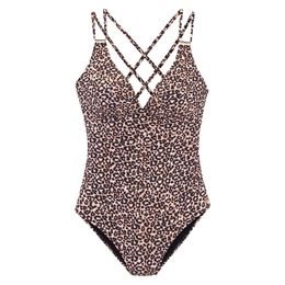 Lascana Swimsuit female Brown size 36