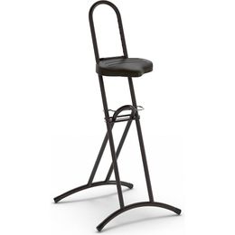 Stehhilfe mit drehbarem Sitz, H&ouml;henverstellbereich von 610 - 860 mm, schwarz kaiserkraft