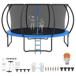 VEVOR Gartentrampolin Trampolin 96 cm Leiternh&ouml;he, Indoor-/Outdoor-Kindtrampolin mit 200 kg Belastbarkeit, Trampoline 360&deg; Sicherheitsnetz Sto&szlig;d&auml;mpfend, Outdoor Trampoline f&uuml;r Kinder & Erwachsene