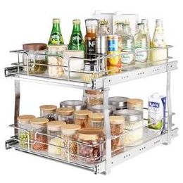VEVOR ausziehbares Gew&uuml;rzregal (539x399x81 mm) Sp&uuml;lschrankregal K&uuml;chenschrank, Schiebeschublade Waschbecken Gew&uuml;rzregal Schrank Organizer Unterschrankregal 461x569x483 mm (Installationsgr&ouml;&szlig;e)
