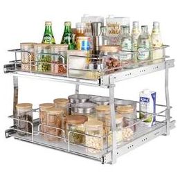 VEVOR ausziehbares Gew&uuml;rzregal (508x533x383 mm) Sp&uuml;lschrankregal K&uuml;chenschrank, Schiebeschublade Waschbecken Gew&uuml;rzregal Schrank Organizer Unterschrankregal 546x558x457 mm (Installationsgr&ouml;&szlig;e)