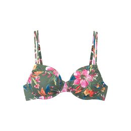 Lascana Bikini Top female Green size 36