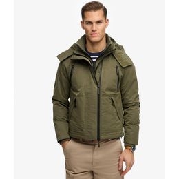 Superdry Herren Microfibre Arctic Windcheater Jacke mit Kapuze Khaki - Gr&ouml;&szlig;e: S 1020201000422GVK001
