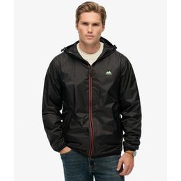 Superdry Herren Logo Patch Essential Tri Windbreaker Jacke, Schwarz - Gr&ouml;&szlig;e: L 1020201000408G7M003