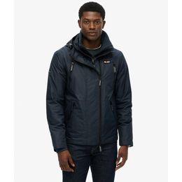 Superdry Herren Gesticktes Logo Mountain Kapuzen-Windbreaker-Jacke, Marineblau - Gr&ouml;&szlig;e: M 102020100040098T002
