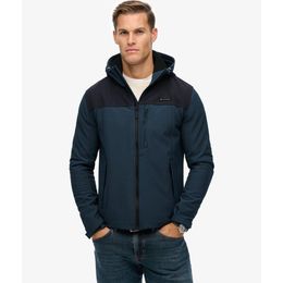 Superdry Herren Soft Shell Kapuze Trekker Jacke, Marineblau - Gr&ouml;&szlig;e: XL 1020201000410H1E004
