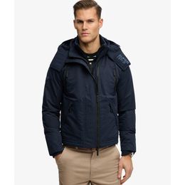 Superdry Herren Microfibre Arctic Windcheater Jacke mit Kapuze Navy - Gr&ouml;&szlig;e: L 102020100042249P003