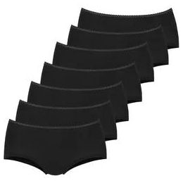 Panty Vivance, Damen, Gr. 48/50, schwarz, Single Jersey, Obermaterial: 95% Baumwolle, 5% Elasthan. Spitze: 80% Polyamid, 20% Elasthan, unifarben, k&ouml;rpernah, Unterhosen Panty, aus weicher Baumwollqualit&auml;t mit feiner Spitzeneinfassung