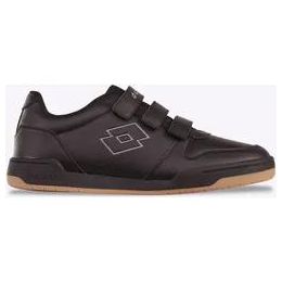Sneaker Lotto, Damen, Gr. 41, schwarz (schwarz, dunkelgrau), Synthetik, Textil, Schuhe Sneaker, - mit drei praktischen Klettverschl&uuml;ssen