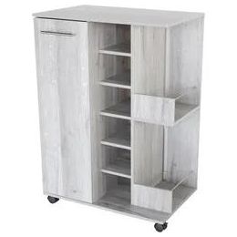 Rollschrank mit Rollen 37&times;60&times;82 cm Mehrzweckschrank