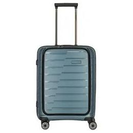 Travelite Koffer AIR BASE 4w Trolley S Vortasche, Eisblau