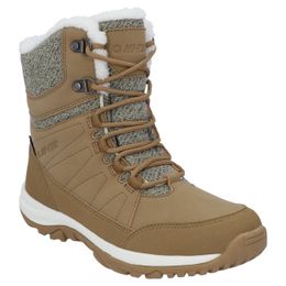 Winterstiefel Hi-Tec "RIVA MID WP", Damen, Gr. 38, braun (natural, overland), Synthetik, Textil, mehrfarbig, Schuhe Winterstiefel, Winterstiefel, Snowboots, Winterschuhe, wasserdicht & gef&uuml;ttert