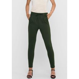 Jogger Pants Only "ONLPOPTRASH &ndash; Joggerhose mit Tunnelzugbund und Stretch", Damen, Gr. XL (42), L&auml;nge 30, gr&uuml;n (peat), Milano Rib, Obermaterial: 63% Viskose, 32% Nylon, 5% Elasthan, unifarben, gerade, unten schmal kn&ouml;chellang, Hosen Jogger Pants, casual, Milano Rib, regular fit, Viskosemischung