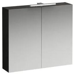 Laufen Base LED-Spiegelschrank H4028021102631 80x70x18,5cm, Ulme Dunkel
