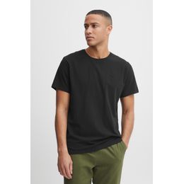 T-Shirt Blend "BHDinton tee crew", Herren, Gr. L, schwarz, Single Jersey, Obermaterial: 95% Baumwolle, 5% Elasthan, unifarben, regular fit normal, Rundhals, Shirts T-Shirt