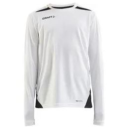 Craft Pro Control Impact langarm Trainingsshirt Kinder 900999 - white/black 134/140