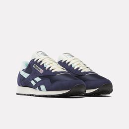 Sneaker Reebok CLASSIC "CLASSIC NYLON", Herren, Gr. 40, blau (vector navy, glitch aqua, vintage chalk), Leder, Synthetik, Textil, Schuhe Sneaker