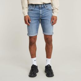 G-Star Raw Jeansshorts G-STAR "Mosa", Herren, Gr. 29, N-Gr, blau (faded sea point blau), Denim/Jeans, Obermaterial: 94% Baumwolle, 5% Elastomultiester, 1% Elasthan, regular fit kniefrei, Jeans Jeansshorts, mit Umschlagsaum