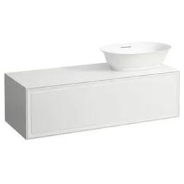 Laufen The new classic Schubladenelement/Sideboard H4060820851701 117,5x34,5x45,5cm, 1 Schublade, Waschtisch Ausschnitt rechts, Wei&szlig; matt