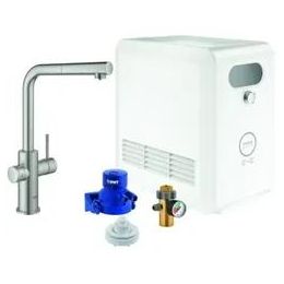 Grohe Blue Professional Sp&uuml;ltisch-Einhebelmischer 31326DC2 supersteel, Starter Kit, L-Auslauf, Bluetooth/WIFI