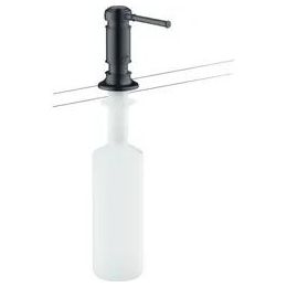 Hansgrohe Sp&uuml;lmittelspender 42018340 Einbauversion, Ausladung 91mm, Brushed schwarz chrom
