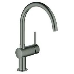 Grohe Minta Sp&uuml;ltisch-Einhebelmischer 32917AL0 hard graphite geb&uuml;rstet, schwenkbarer Rohrauslauf, C-Auslauf