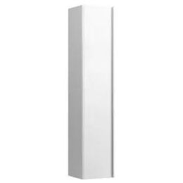 Laufen BASE f&uuml;r INO Hochschrank H4030311102611 35x16,5cm, 1 T&uuml;r, Scharnier links, Griff Aluminium eloxiert, wei&szlig; gl&auml;nzend
