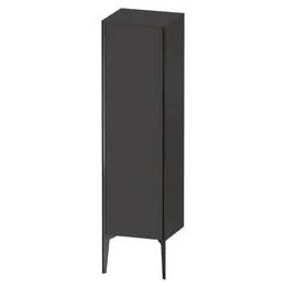 Duravit XViu Halbhochschrank XV1325LB280 40x36x133cm, schwarz matt, T&uuml;r links, graphit supermatt