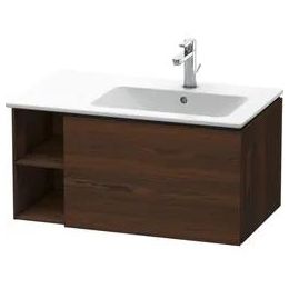 Duravit L-Cube Waschtisch-Unterschrank LC619206969 82x48,1x40cm, 1 Auszug, Becken rechts, nussbaum geb&uuml;rstet