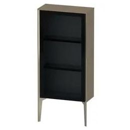 Duravit XViu Halbhochschrank XV1361LB135 50x24x89cm, Glast&uuml;r, champagner matt, T&uuml;r links, Eiche terra
