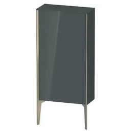 Duravit XViu Halbhochschrank XV1306LB138 50x24x89cm, champagner matt, T&uuml;r links, dolomiti grey hochglanz