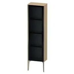 Duravit XViu Halbhochschrank XV1365LB171 40x24x133cm, Glast&uuml;r, champagner matt, T&uuml;r links, mediterrane eiche