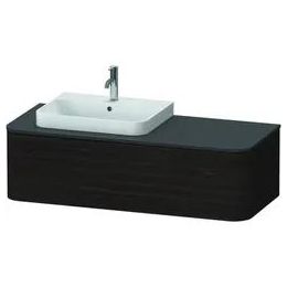 Duravit Happy D.2 Plus Waschtisch-Unterschrank HP4932L6969 130x55cm, 1 Auszug, f&uuml;r M&ouml;belwaschtisch, becken links, nussbaum geb&uuml;rstet