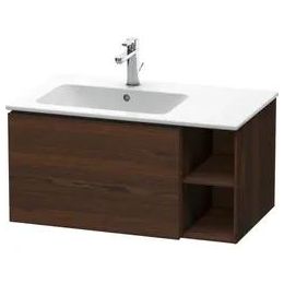 Duravit L-Cube Waschtisch-Unterschrank LC619106969 82x48,1x40cm, 1 Auszug, Becken links, nussbaum geb&uuml;rstet