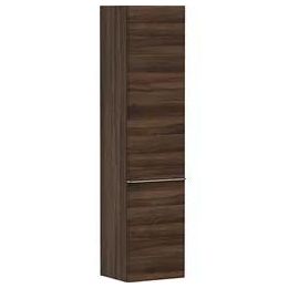 Hansgrohe Xelu Q Hochschrank 54142000 370x400x1650mm, T&uuml;ranschlag rechts, Nussbaum dunkel, chrom
