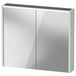 Duravit D-Code Spiegelschrank Verspiegelt DC71060HHHH2000 800x700x148, Blassgr&uuml;n Matt, Steckdose J, LED Beleuchtung