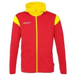 Uhlsport Squad 27 Track Trainingsjacke mit Kapuze Herren rot/limonengelb S