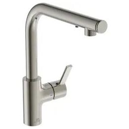 Ideal Standard Gusto Wand-K&uuml;chenarmatur A7817GN silver storm, mit Sensor-Fl&uuml;ssigseifenspender, Bausatz 2