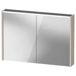 Duravit D-Code Spiegelschrank Verspiegelt DC7107091910000 1000x700x148, Taupe Matt, Steckdose, LED Beleuchtung